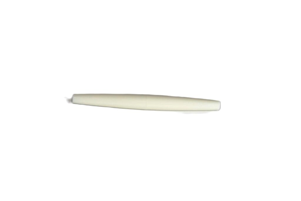 4" Ivory plastic White hair bone pipe (100pk) - Centralia Fur & Hide