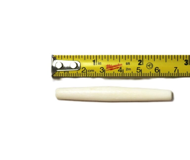 2-1/2" White hair bone pipe (100pk) - Centralia Fur & Hide