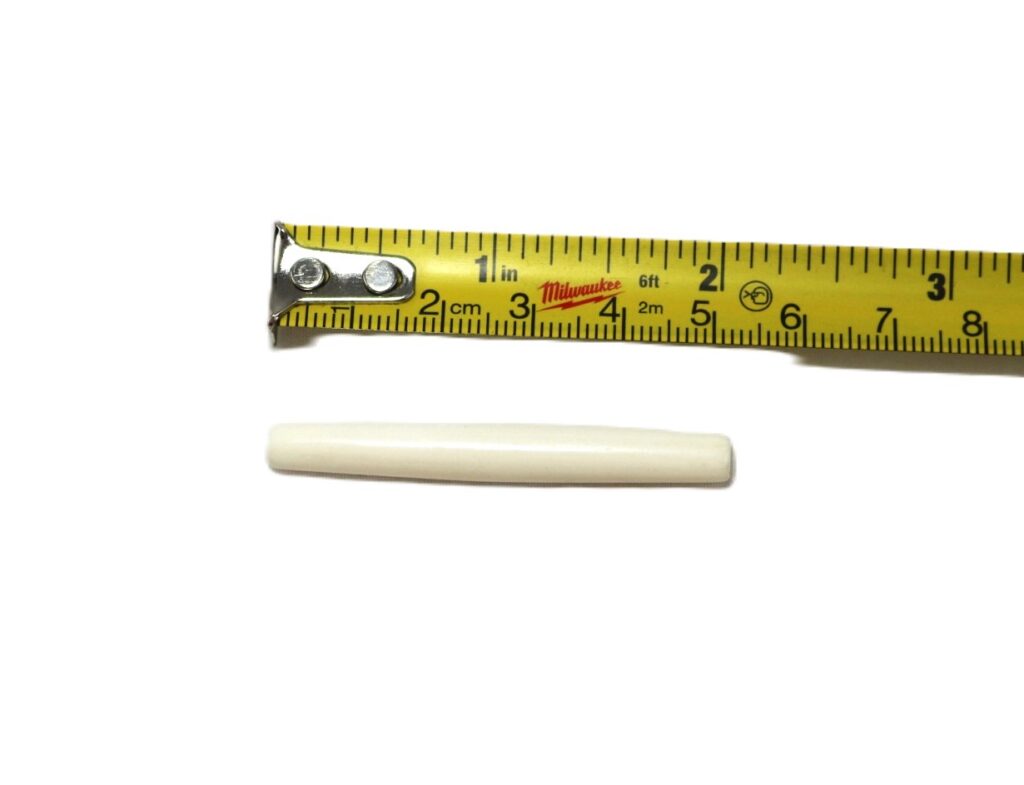 2" White Hair bone pipe (100pk) - Centralia Fur & Hide