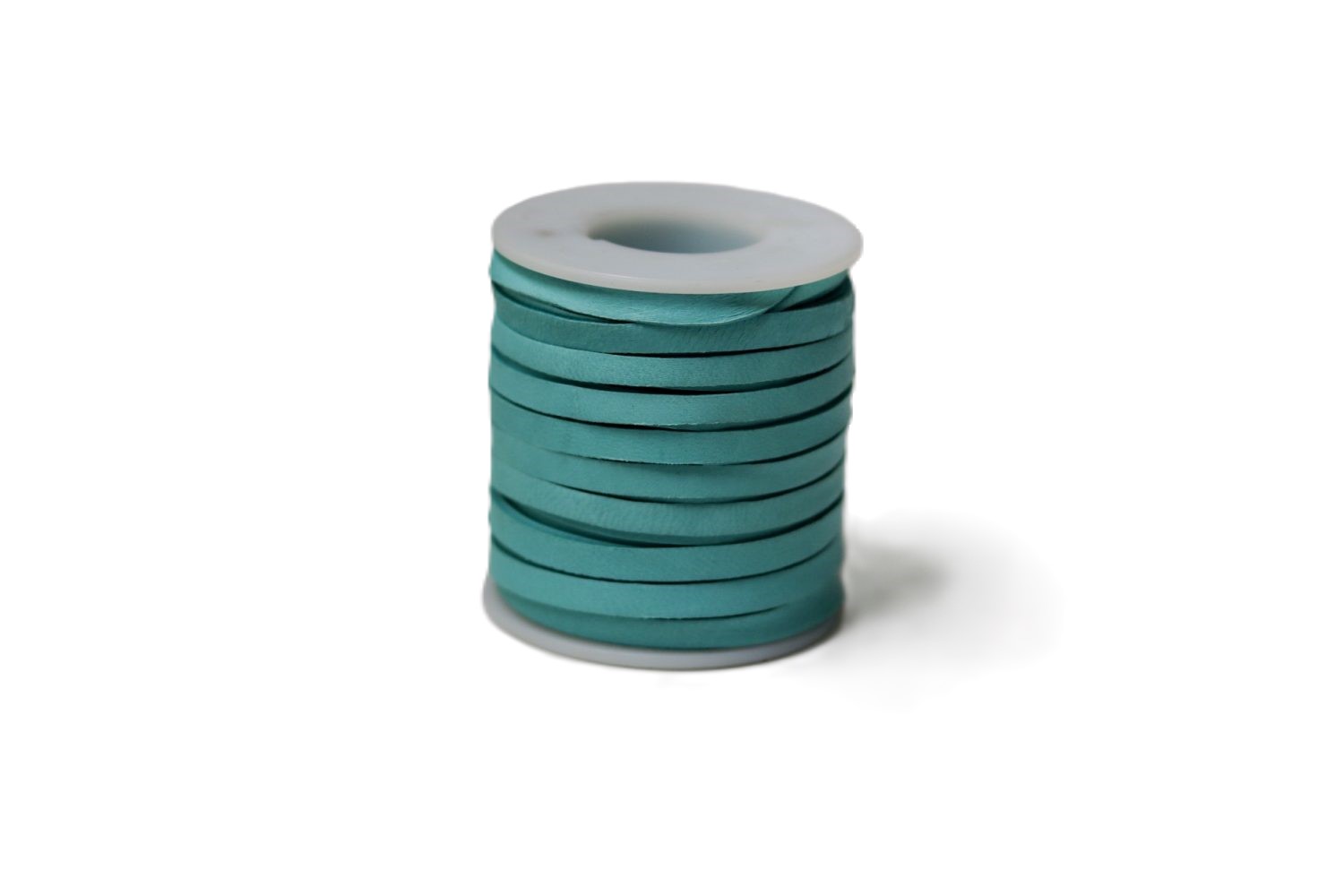 3/16" X 50' Turquoise deer lace spool - Centralia Fur & Hide