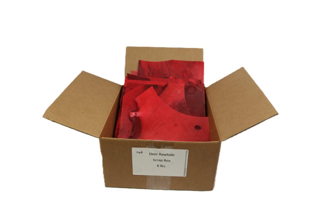 Deer rawhide scrap box - Centralia Fur & Hide