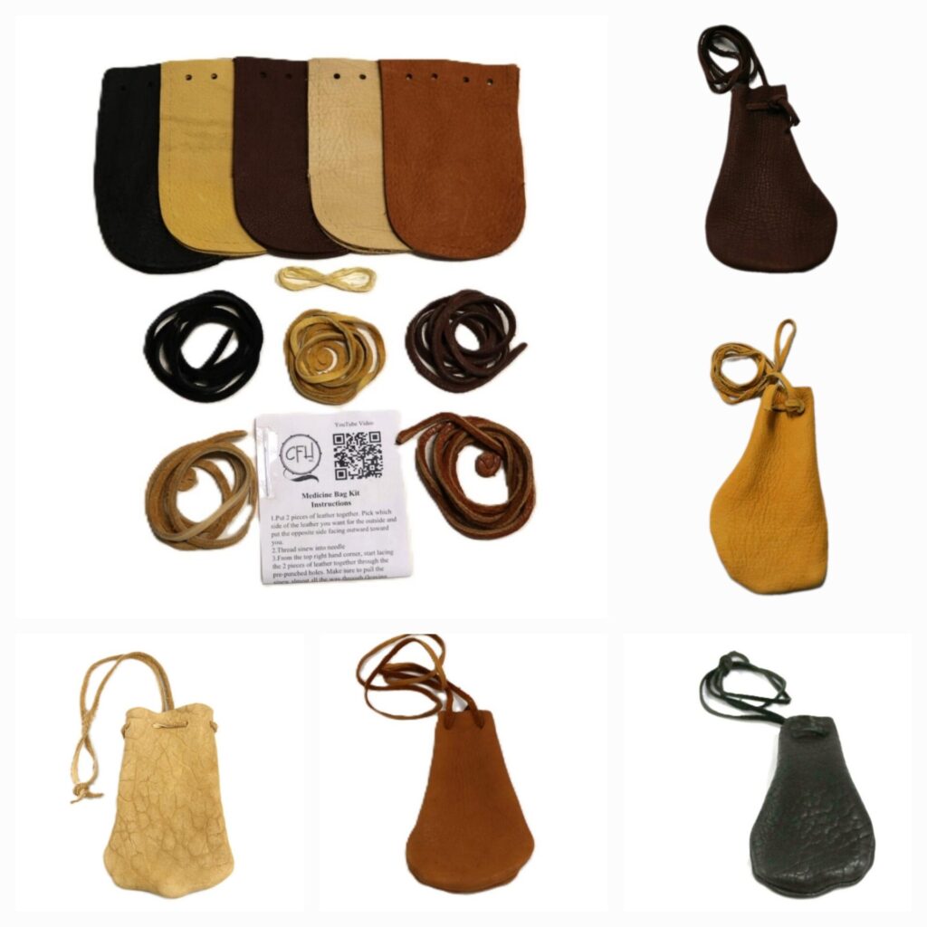 Native American Medicine Bag Kit Buffalo | Centralia Fur & Hide