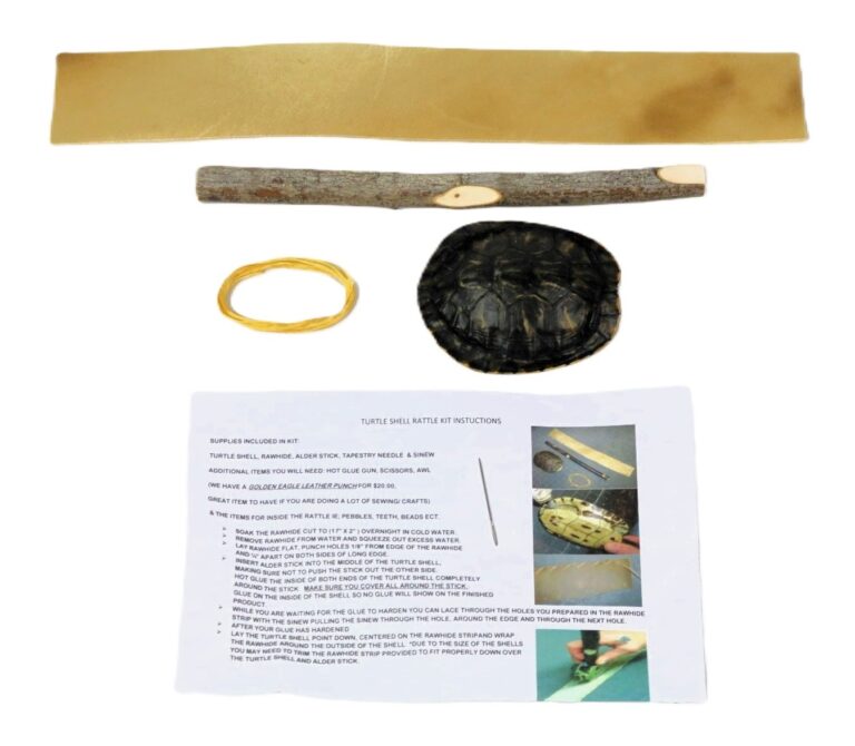 Kids Turtle Shell Rattle Kit - Centralia Fur & Hide