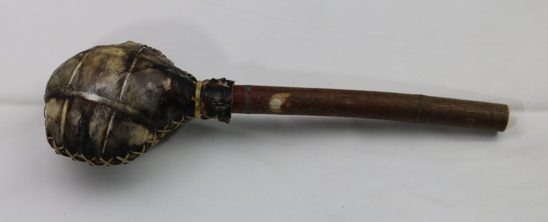 Large Rawhide Rattles - No Fur - Centralia Fur & Hide