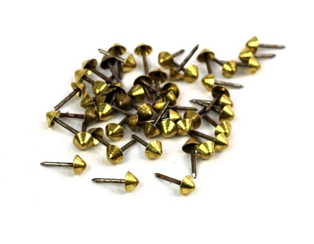 1/4 inch Brass Tacks High Dome - Centralia Fur & Hide