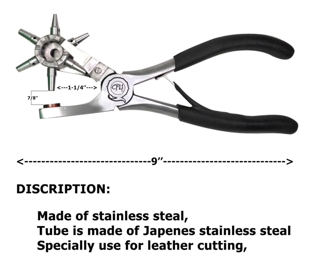 Large Rotary Leather Punch - Centralia Fur & Hide